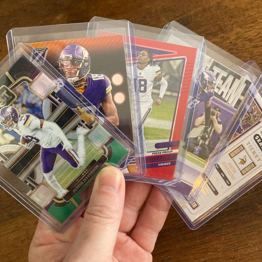 Justin Jefferson Pack of 5 Cards, Instant Collection, Curated Selection ...