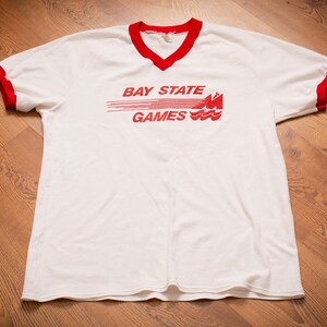 80s-90s Bay State Games Jersey, L, Vintage Uniform T-shirt, Southeast 8 ...