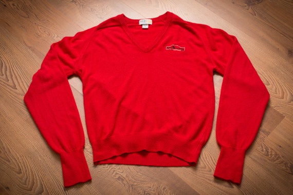 70s-80s Izod Club Kelly Greens V-Neck Sweater, Florid… - Gem