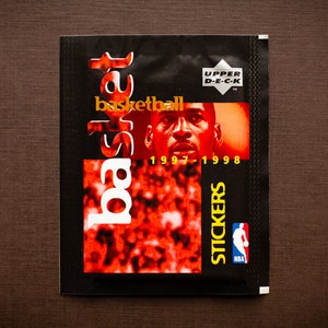 Lot of 10 Sealed 1997-98 Upper Deck Stickers Packs, NBA Basketball ...