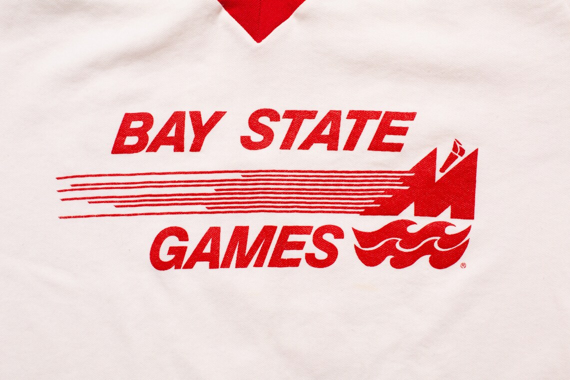 80s-90s Bay State Games Jersey, L, Vintage Uniform T-shirt, Southeast 8 ...