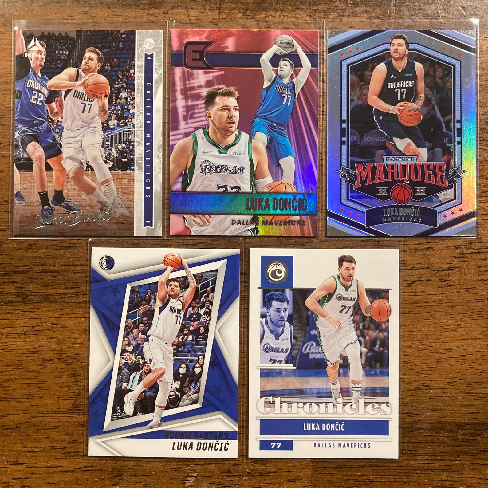 Luka Doncic Pack W/sp Pink Foil, 5 Cards, Instant Collection, Curated ...