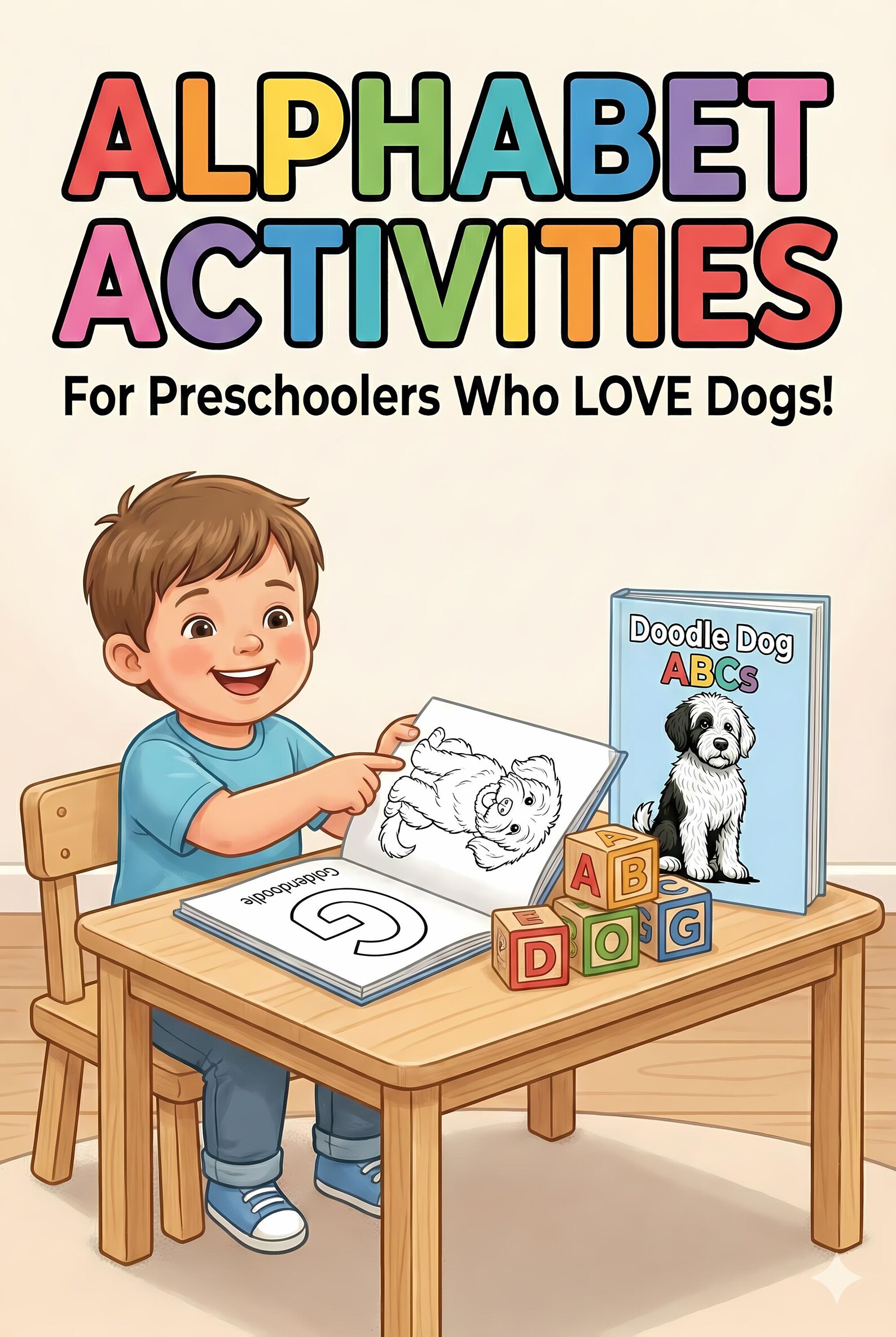 Doodle Dog Abcs Coloring Book - Etsy