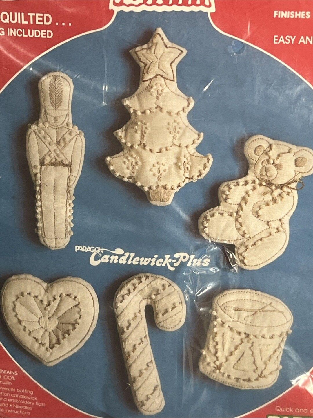 Candlewick Christmas 4" Ornament KIT to Make Set of 6 by Paragon ...