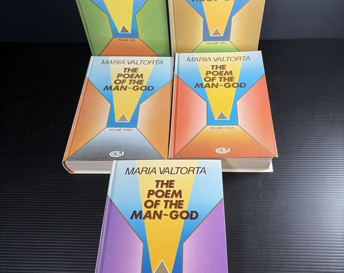 The Poem of the Man-god Complete 5 Volume Set Maria Valtorta Volumes 1 ...