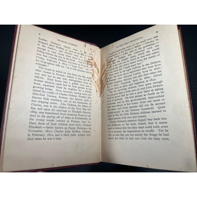 CHARLES DICKENS Belle Moses D. Appleton & Co. 1911 - HC - Etsy