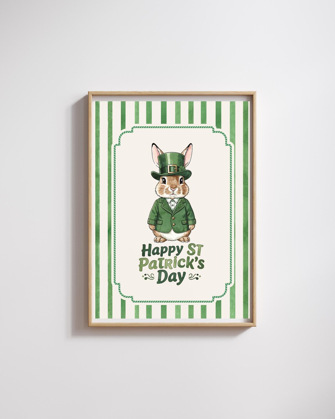 Lucky Shamrock St Patricks Day Poster, Irish Blessing (digital Download ...