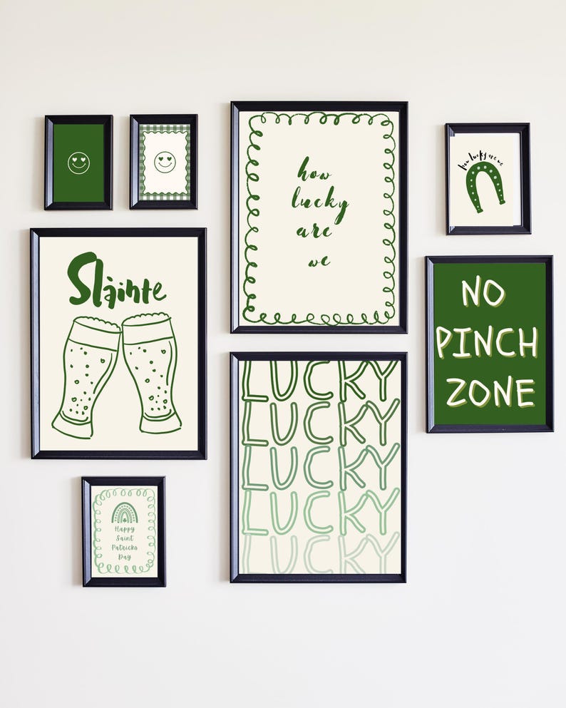 How Lucky Are We, St. Patrick’s Day Printable, Lucky Shamrock Quote ...