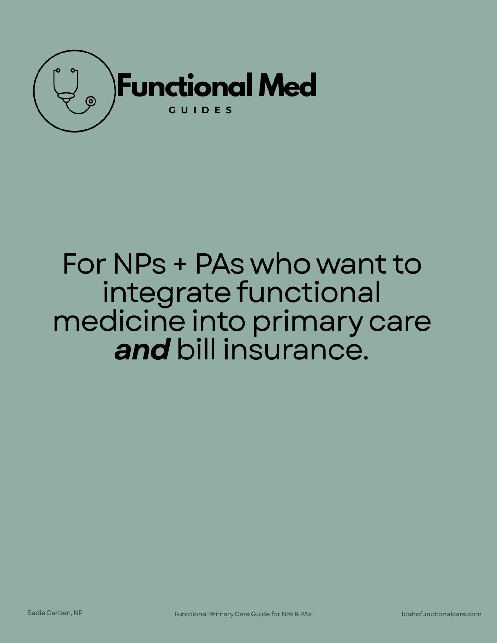 Functional Primary Care Guide | Insurance-based Functional Medicine ...