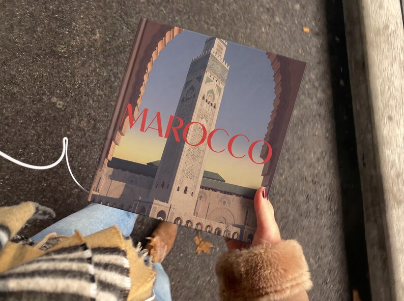 Morocco Travel Photo Book Template, Minimalist Scrapbook Album (digital ...