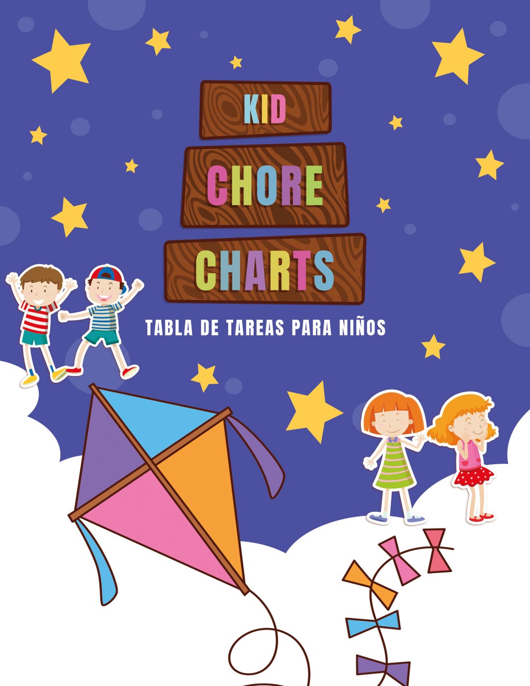Kids Chore Chart Printable Bilingual (english - Spanish) • Editable ...