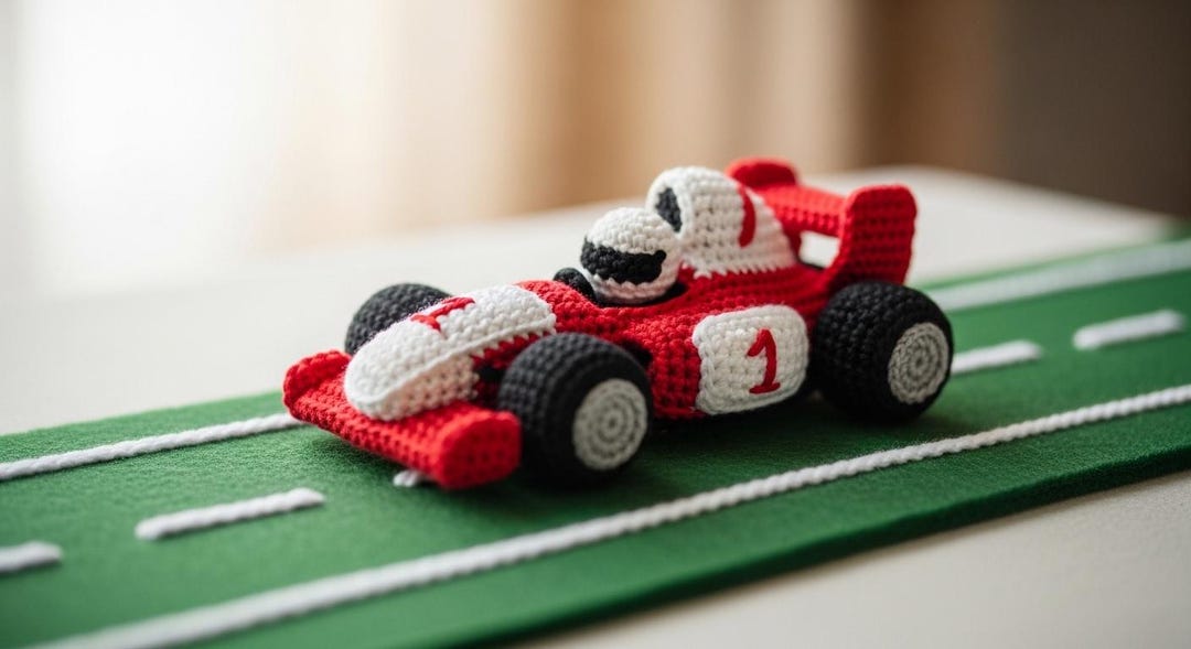 Crochet Race Car Amigurumi Pattern, Toy Car PDF (digital Download) - Etsy