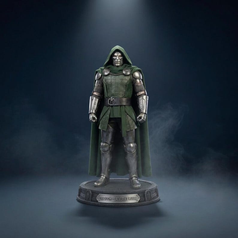 Dr Doom STL File, Marvel Villain 3D Print Model, Doctor Doom Bust ...