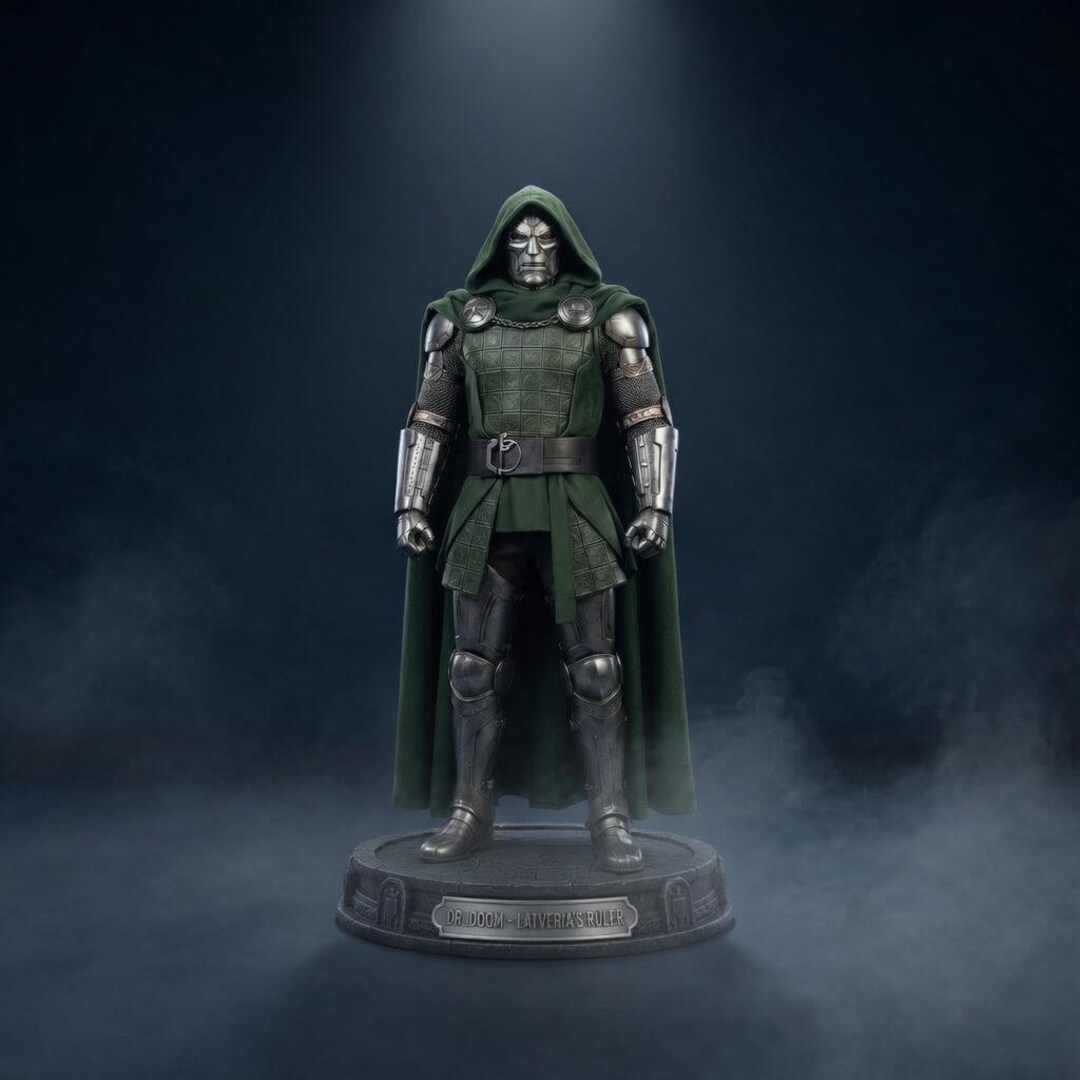 Dr Doom STL File, Marvel Villain 3D Print Model, Doctor Doom Bust ...