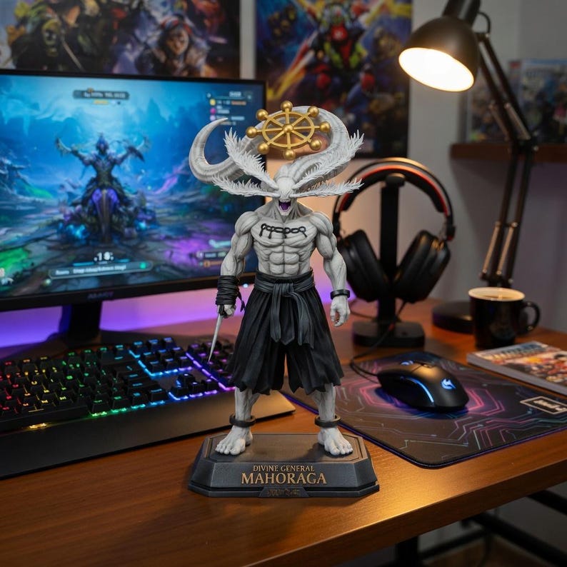 Mahoraga Divine General STL File, Anime Sorcerer 3D Print Model ...