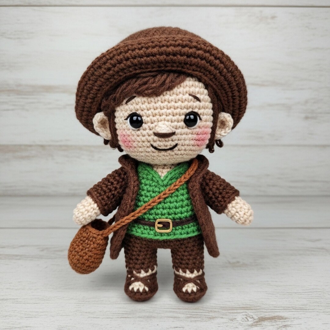 Forest Adventurer Crochet Doll Pattern PDF – Amigurumi Boy With Hat ...