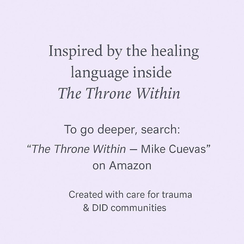 DID Grounding Toolkit — Calm Panic, Feel Solid Again (trauma-safe) - Etsy