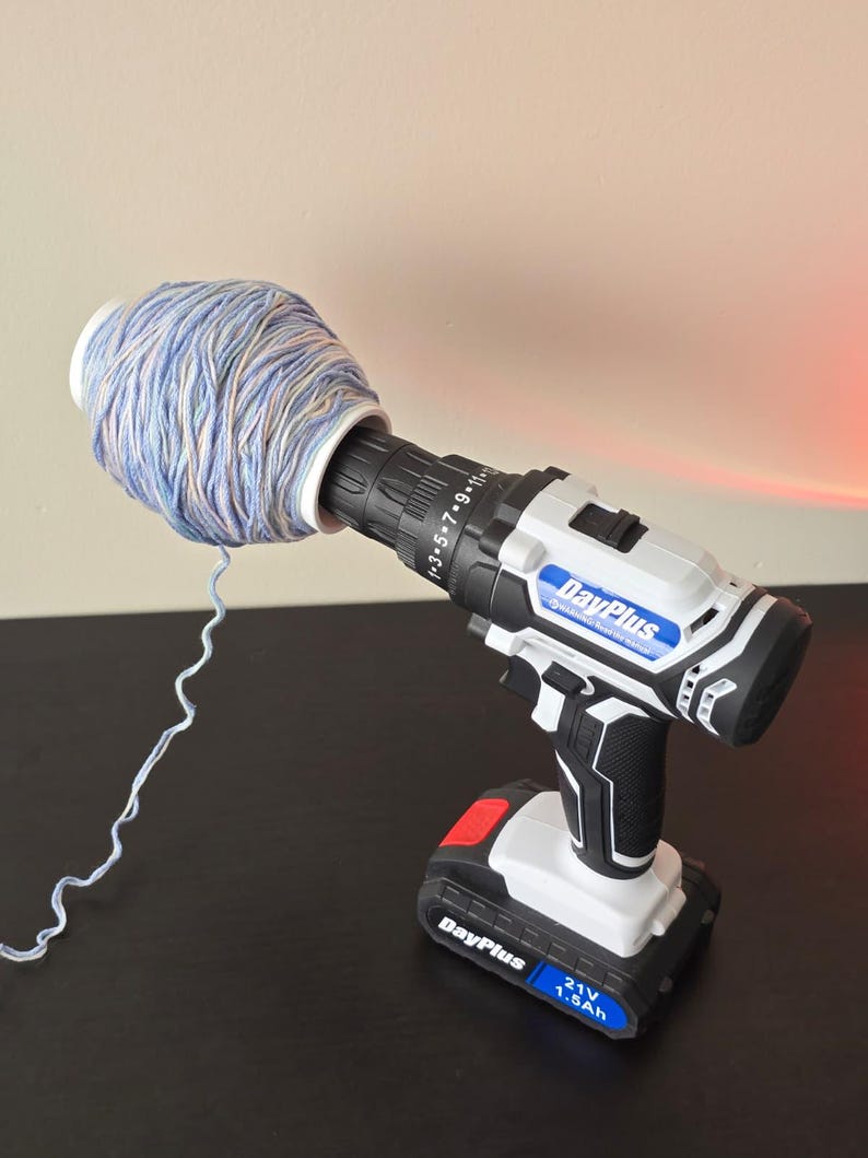 Drill Yarn Winder Spool (2 STL FILES) | Drill-attachment for Knitting ...