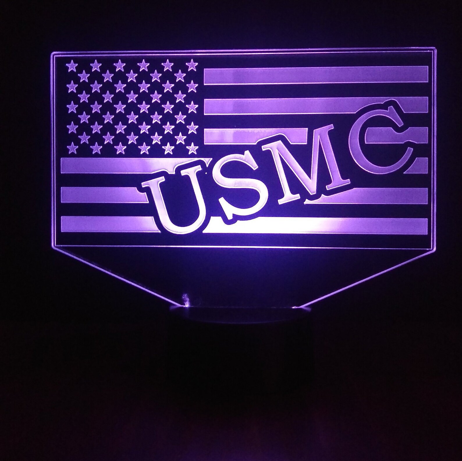 Awesome US Flag USMC LED Lamp 1171 Free | Etsy