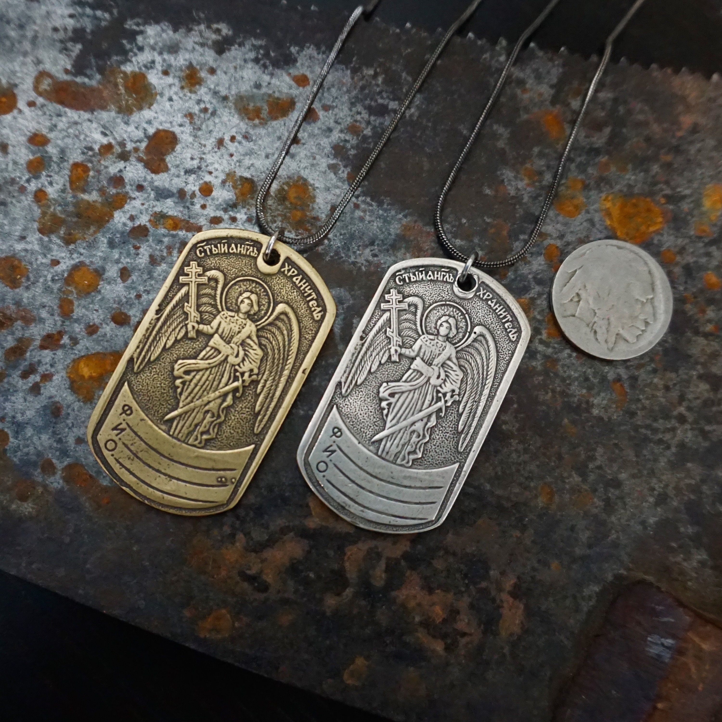 St Michael Dog Tags - Etsy