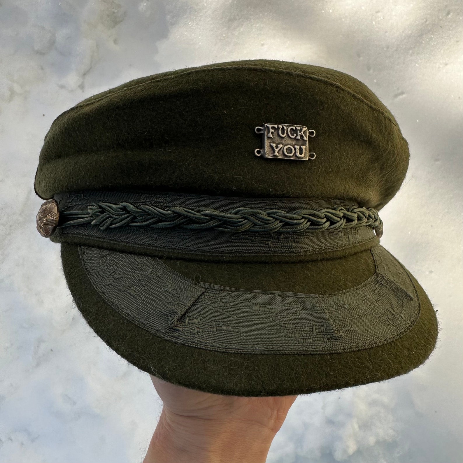 Greek Fishermans Hat Fiddlers Sailor Hat Saint Christopher Buick Art ...