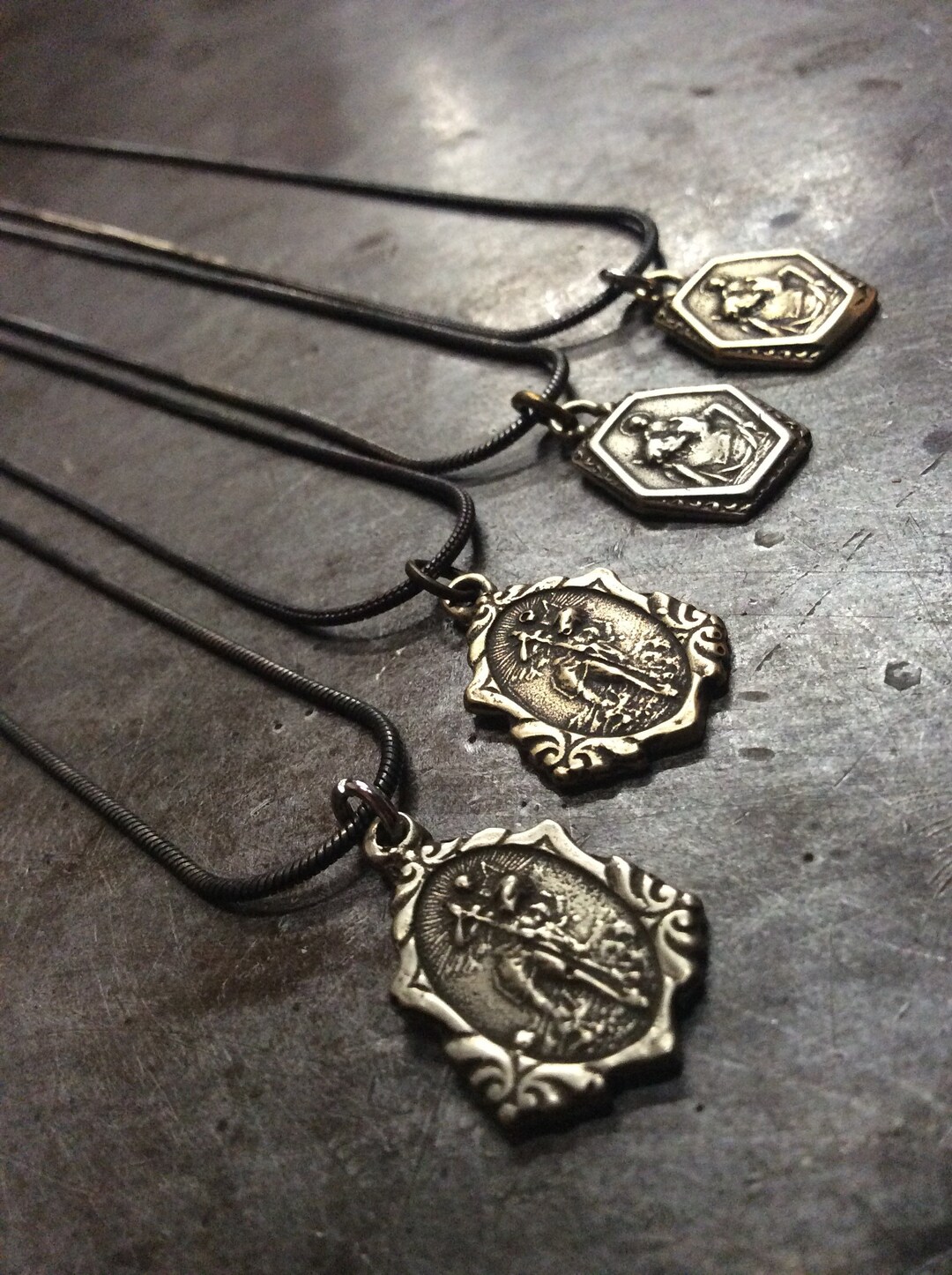 Travel Saint Necklace - Saint Christopher Pendant - Saint Necklace ...