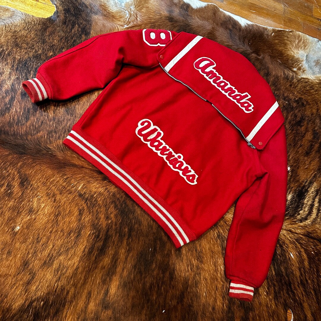 Vintage Howe Letterman Jacket Red Wool Coat Howe Athletic Apparel ...