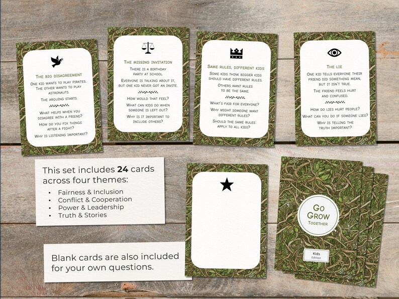 Go Grow Together: Kids Edition – Printable Conversation Cards - Etsy