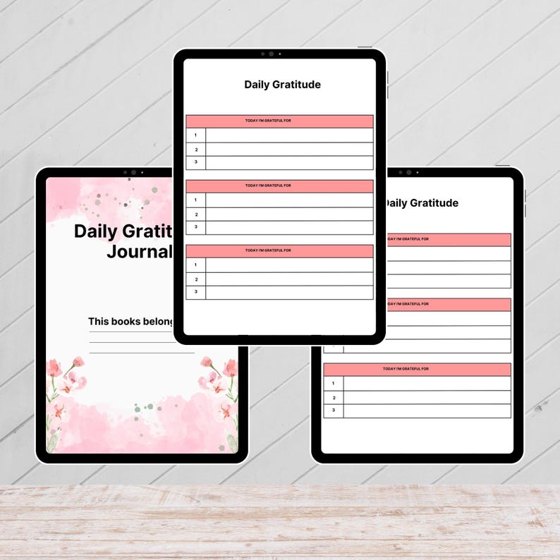Editable Daily Gratitude Journal 2026 - Digital Download Canva Template ...
