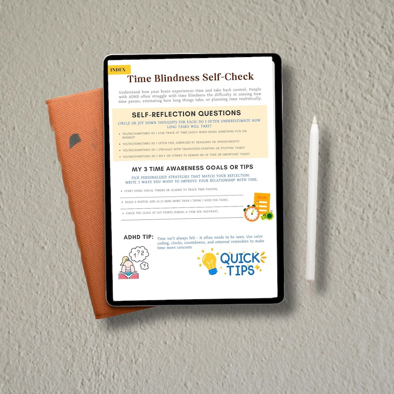 ADHD Planner Canva Template 2026 - Editable Pdf Planner - Daily ...