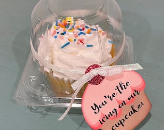 Watercolor Cupcake Birthday Printable Gift Tag - EDITABLE TEMPLATE - Etsy