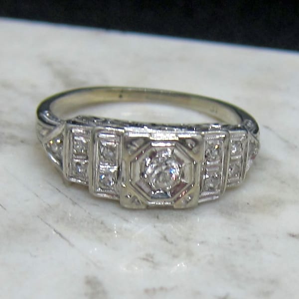 Antique Diamond Ring - Etsy