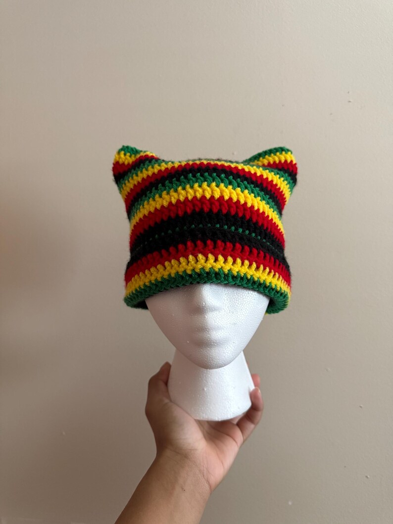 Black History Month Cat Beanie | Crochet | BHM | BLM - Etsy