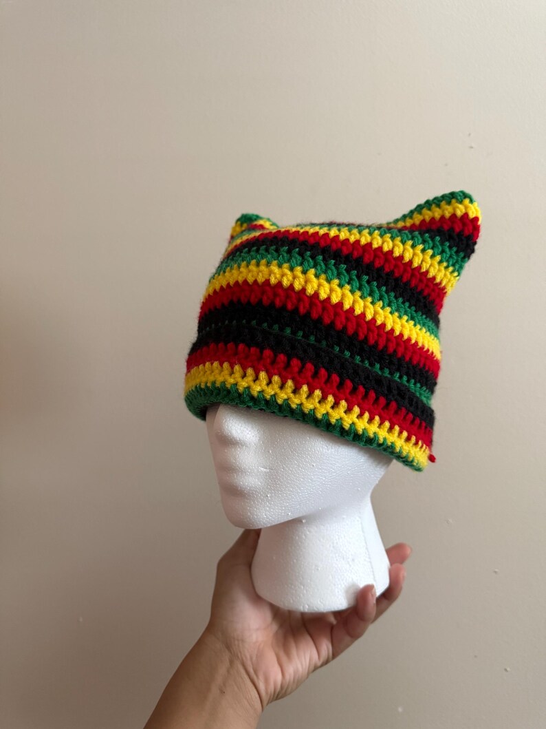 Black History Month Cat Beanie | Crochet | BHM | BLM - Etsy
