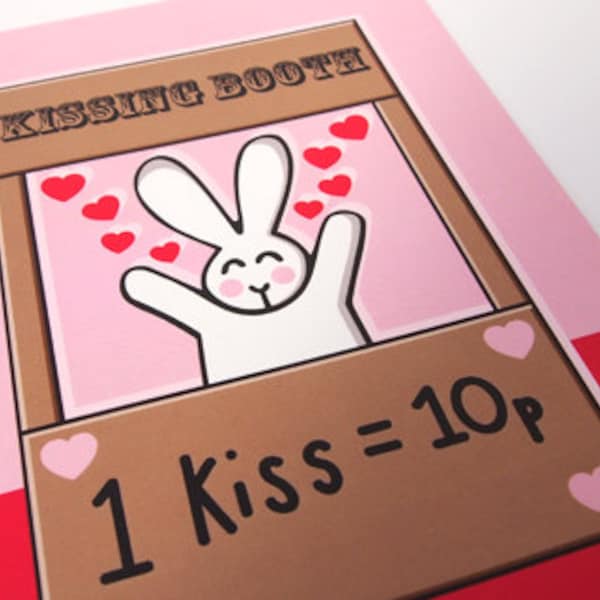 Kiss Greeting Card - Etsy