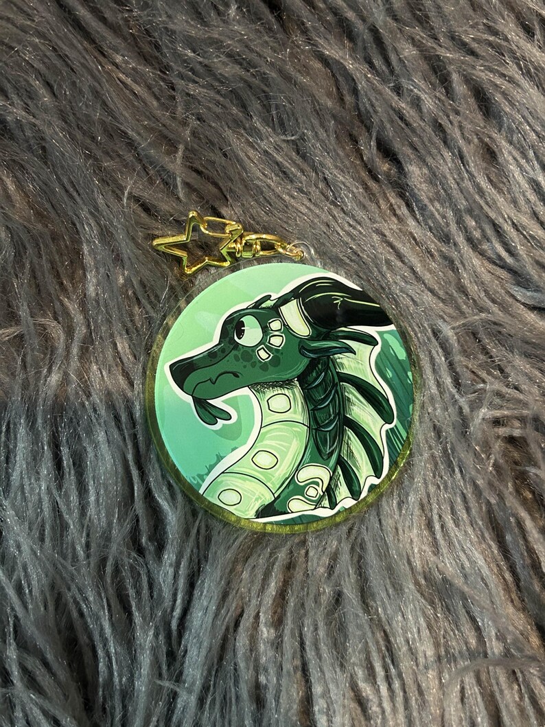 Wings of Fire Keychains | WOF Acrylic Dragon Keychains - Etsy