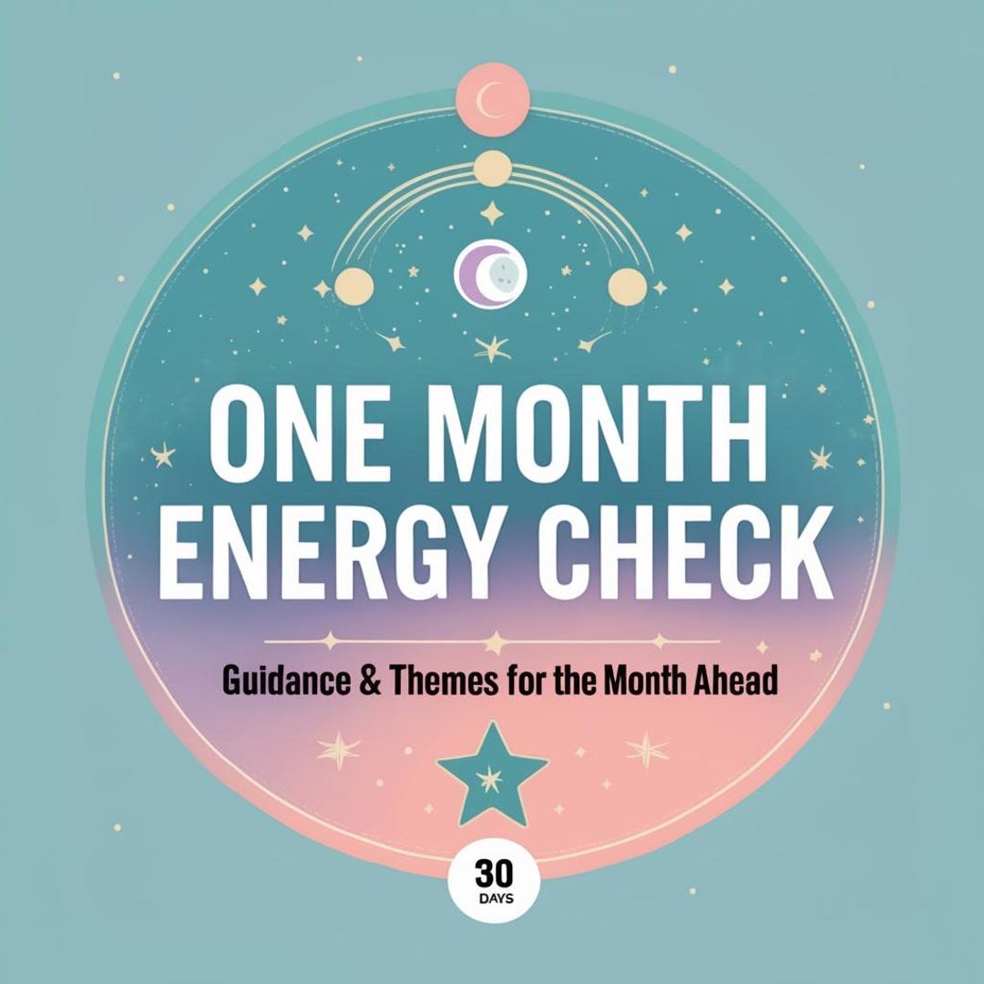 One Month Energy Check Tarot Reading - Etsy
