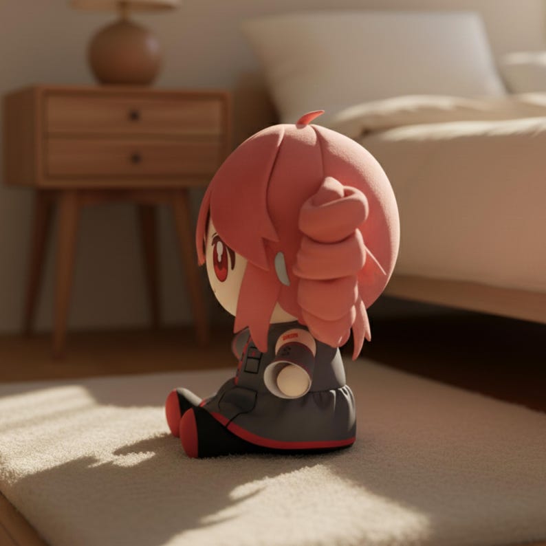 Kasane Teto Plush Doll – Vocaloid Anime Toy, Kawaii Plushie, UTAU Merch ...