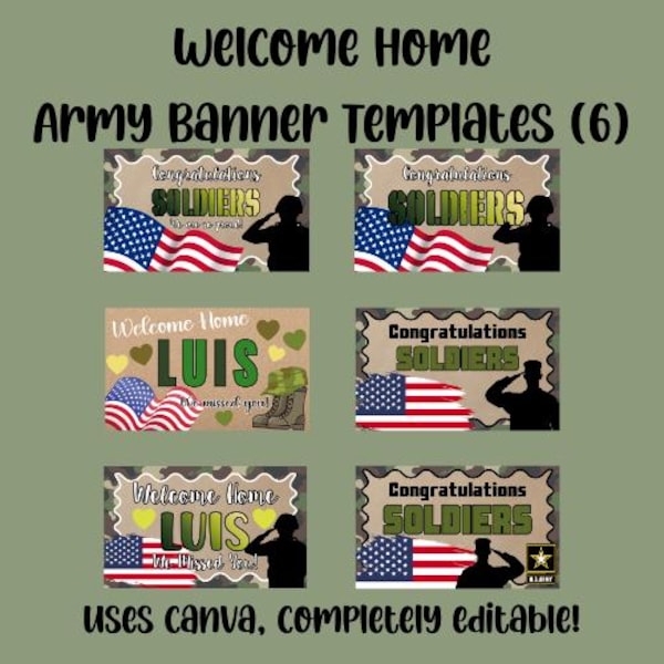Army Banner - Etsy