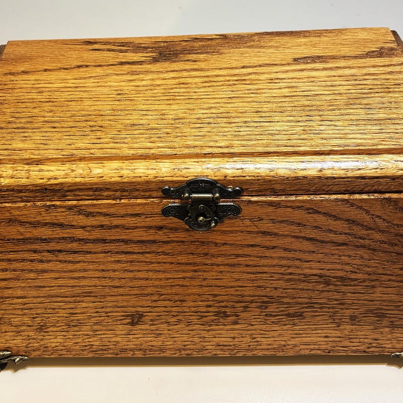 Oak Jewellery Box With Tray - Etsy