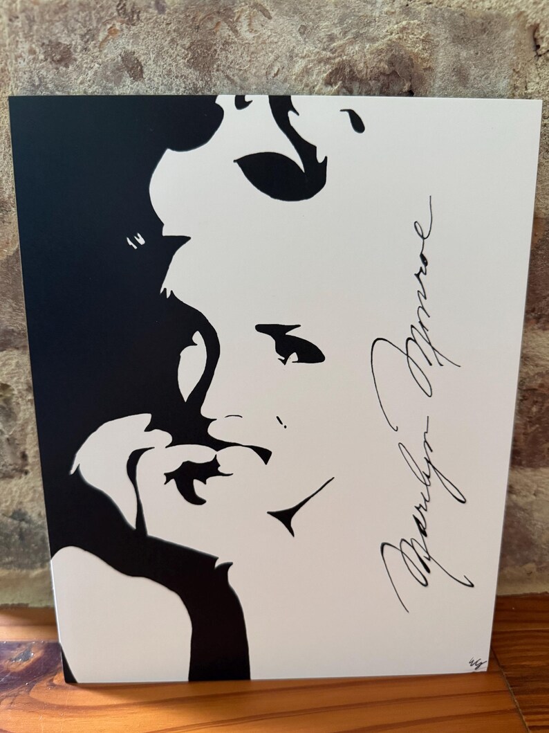 Silhouette Print of Marilyn Monroe - Etsy