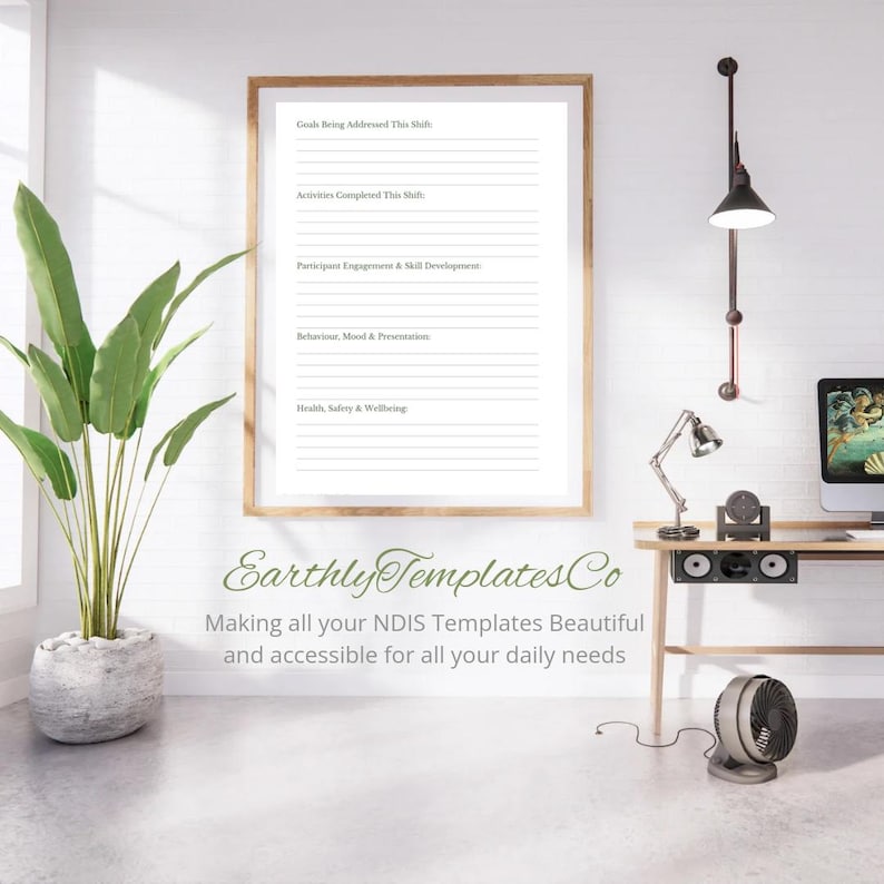 NDIS Progress Notes Template | Editable A4 Form (digital Download) - Etsy
