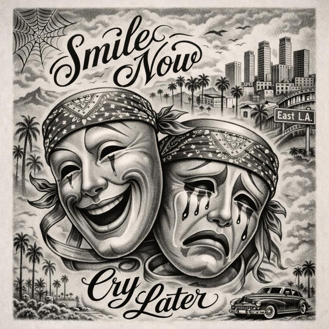 Smile jetzt heulen später Gangster Kunst - Etsy.de
