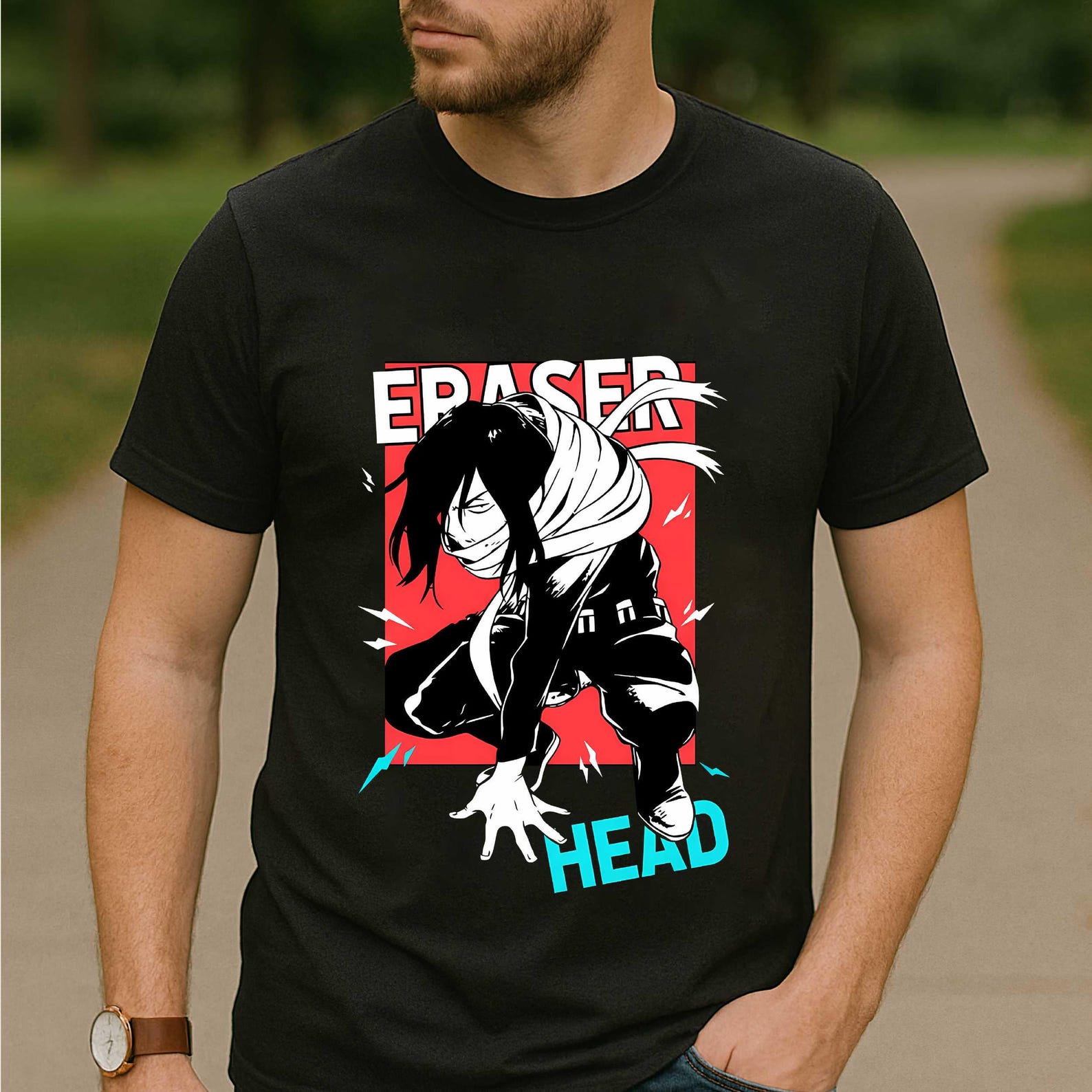 Vintage Eraserhead Aizawa Shouta MHA T-shirt, My Hero Academia Anime ...