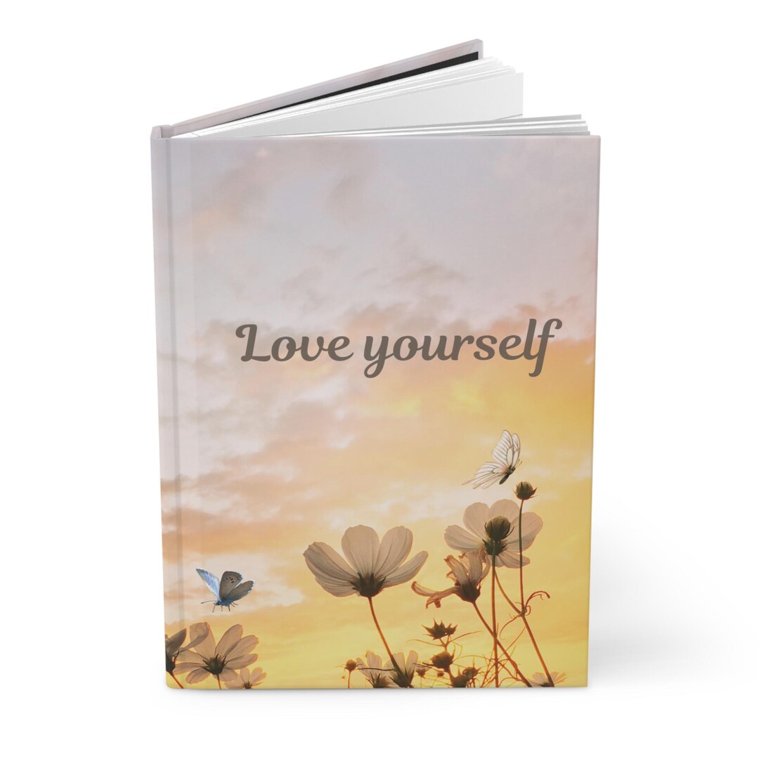 Love Yourself Floral Sunset Journal | Hardcover Journal - Etsy