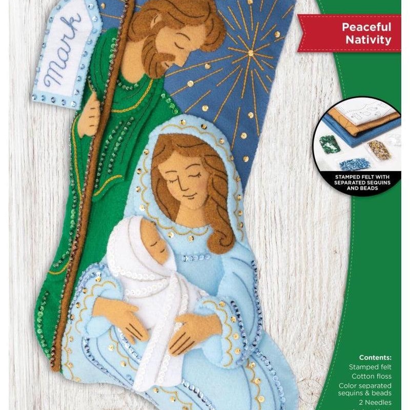 Bucilla Felt Nativity Kit - Etsy