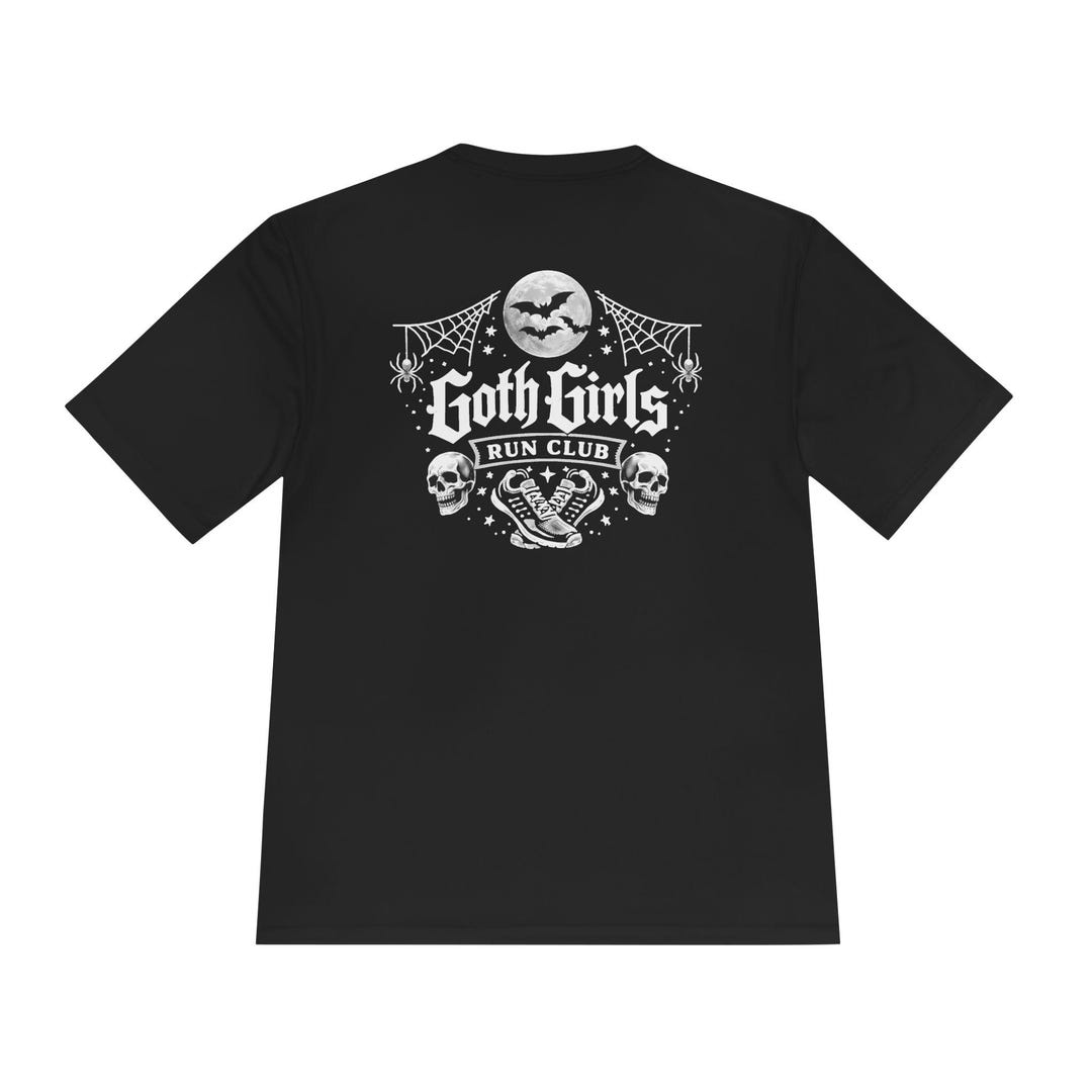Goth Girls Run Club Tee | Goth Skull Moon Running Shirt - Etsy