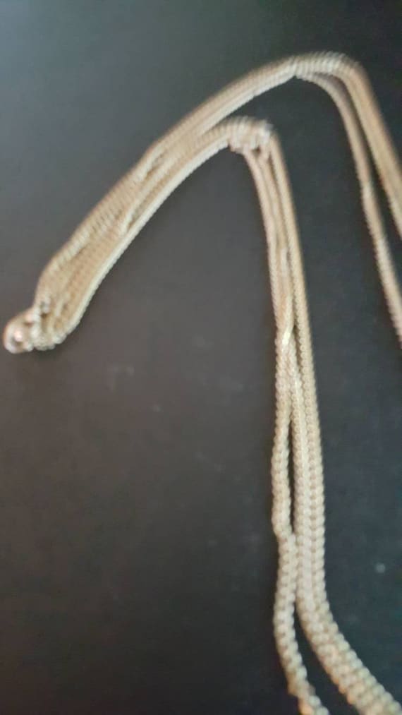 24 inch triple strand gold necklace - Gem