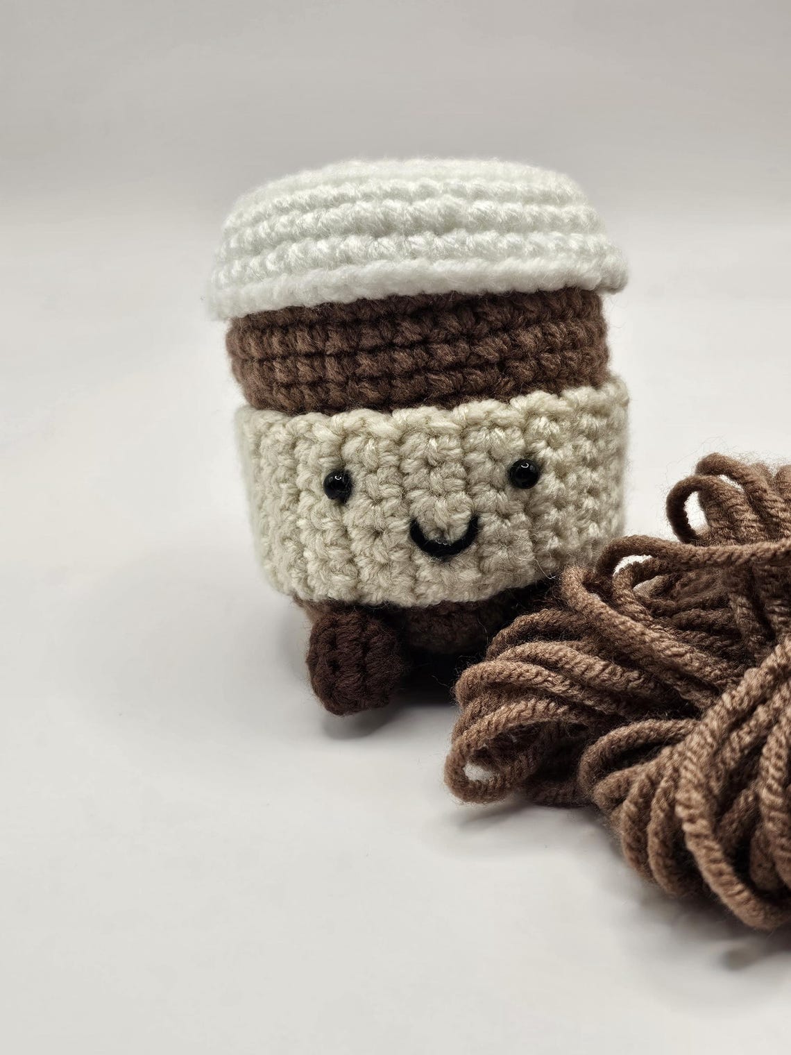 Mini Coffee Cup Plushie | Soft Handmade Amigurumi Friend | Gift for All ...