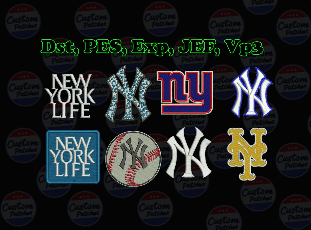 New York Inspired Embroidery Design Bundle | NYC Monogram Set | Digital ...